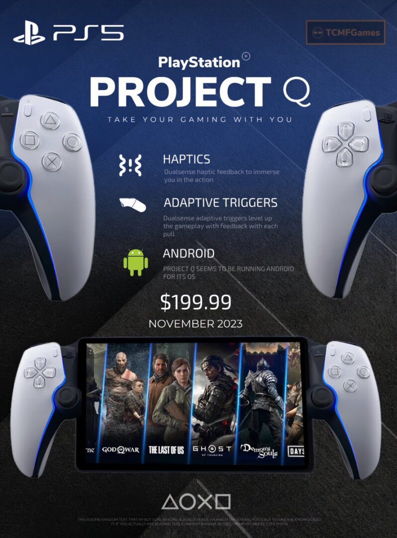 PlayStation – Leak : Une vidéo dévoile le Project Q et sa potentielle ...